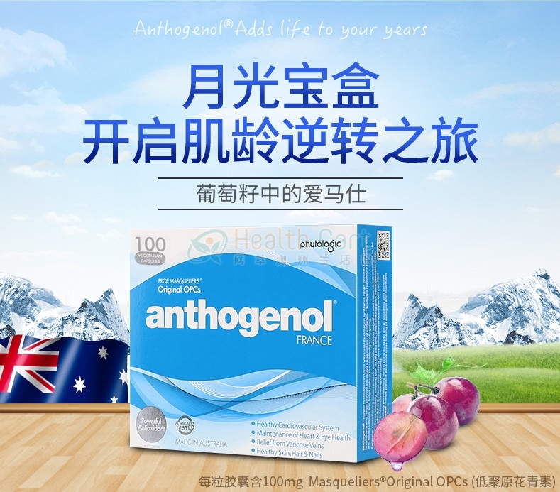 Anthogenol Capsules X 100 - Health Cart、Australian Gift Shop ...
