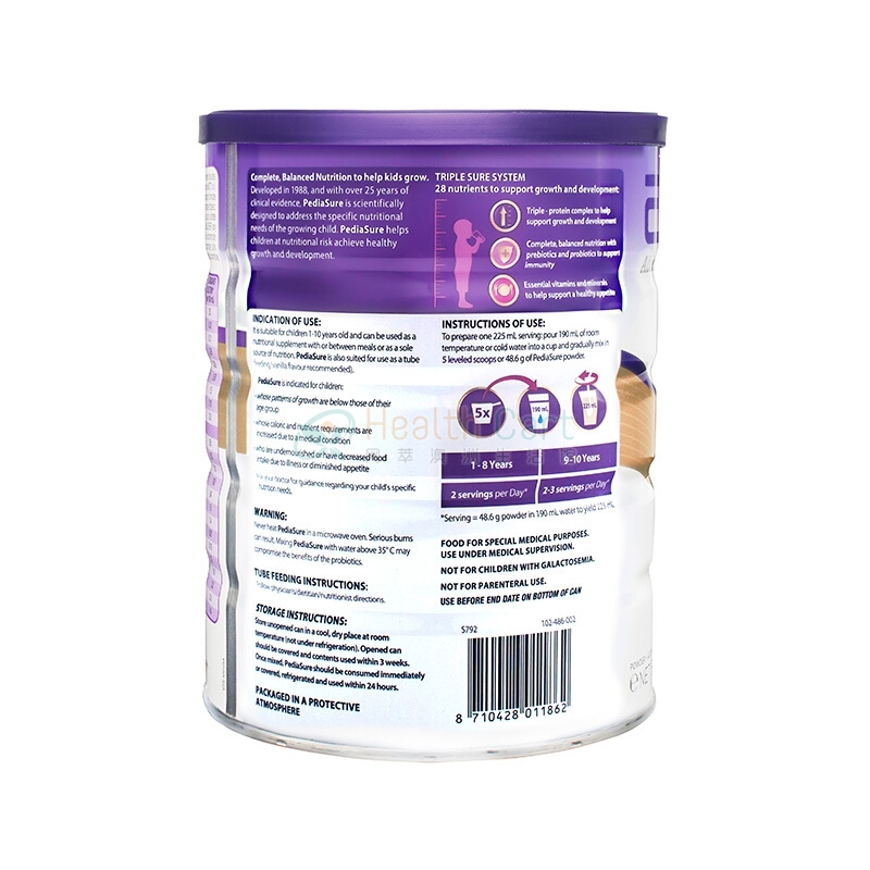 PediaSure Balanced Nutritional Powder Vanilla Flavour 850g - Health ...